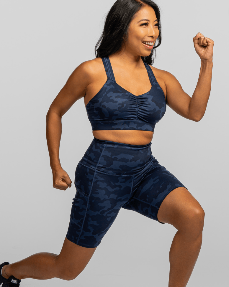 Y Back Sports Bra | High Impact Sports Bra For C & D Cups | Handful