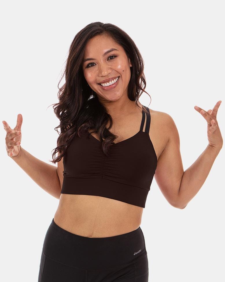 Double Down Sports Bra - Wide Band, Medium Support | Handful