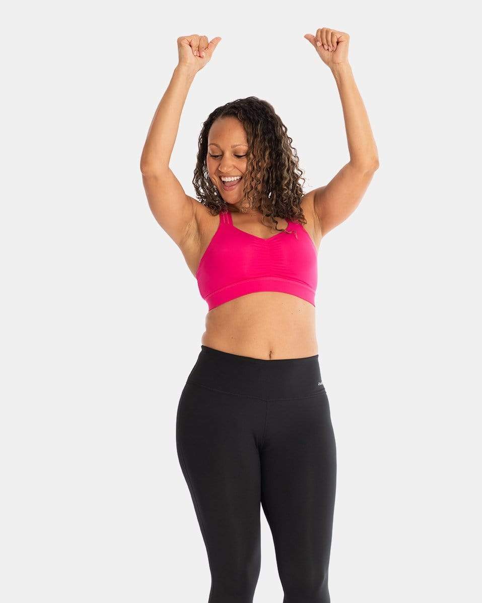 Y Back Sports Bra | High Impact Sports Bra For C & D Cups | Handful