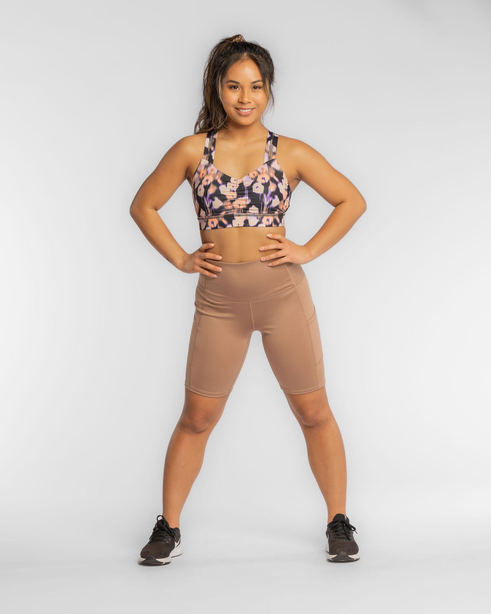 Y Back Sports Bra | High Impact Sports Bra For C & D Cups | Handful